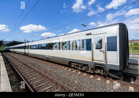 DSB IC3 InterCity train at Rendsburg station Stock Photo - Alamy