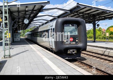 DSB IC3 InterCity train at Rendsburg station Stock Photo - Alamy