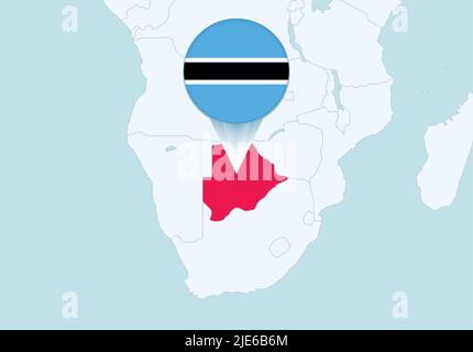 Gaborone map, capital city of Botswana. Municipal administrative area map with buildings, rivers ...