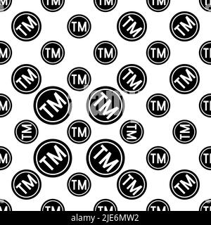 TM Trademark Symbol Icon Seamless Pattern, Tm Symbol, Unregistered ...