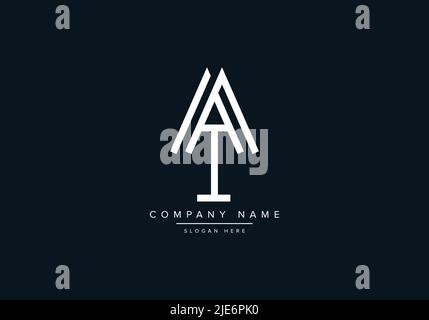 ia i a alphabet letter logo icon combination design with rainbow color ...