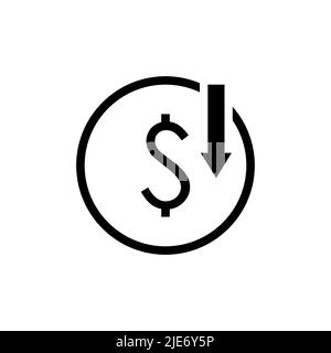 Crisis icon isolated on white background. Vector illustration. Eps 10 ...