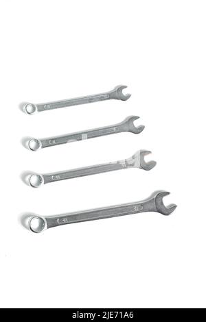 tools concepts - turn-screw isolated on white background flat lay ...