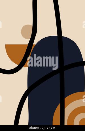 Modern Poster Art. Abstract Wall Art. Digital Interior Decoration Art ...