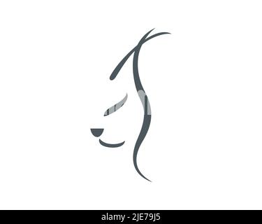 Lynx Face Symbol visualized with Simple Touch Stock Vector Image & Art ...