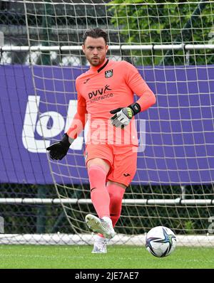 Anderlecht's goalkeeper Colin Coosemans pictured during a soccer game ...