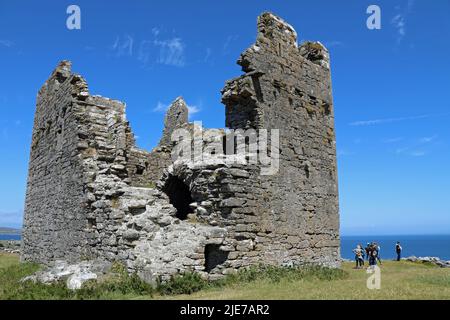 Ruins of Furmina Castle at Inisheer in the Republic of Ireland Stock ...