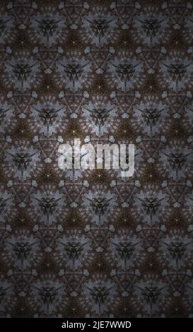 Interesting abstract artistic photo created during a bundt cake baking ...