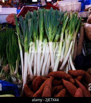 Bountiful Vegetables at the Market in Huacao, Shanghai Stock Photo - Alamy