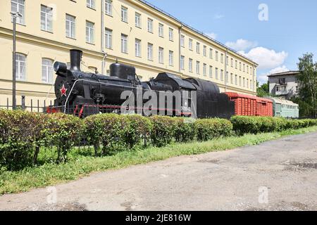 Photo of a standing steam locomotive at the Institute Stock Photo - Alamy
