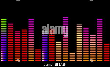 Digital equalizer bar graph, Sound Equalizer Abstract Background illustration Stock Photo - Alamy