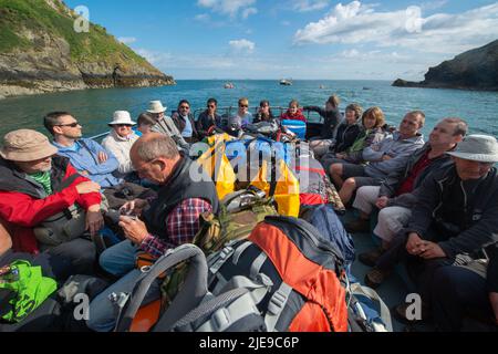 Overnight visitors on the Dale Princess on their way to Skomer Island ...
