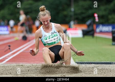 Bente van der Stoel of the Netherlands during the Women's Long Jump ...