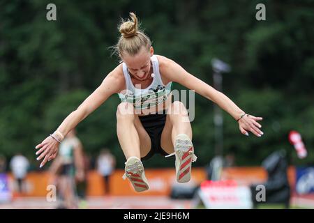 Bente van der Stoel of the Netherlands during the Women's Long Jump ...