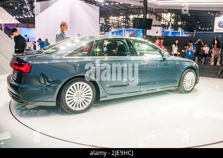 Audi A6L e-tron on display at the 2016 Guangzhou Auto Show Stock Photo - Alamy