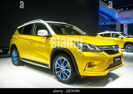 BYD Song EV300 on display at the 2016 Guangzhou Auto Show Stock Photo ...