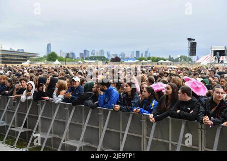 Atmosphere the Solidays festival, organized by Solidarité Sida at the ...