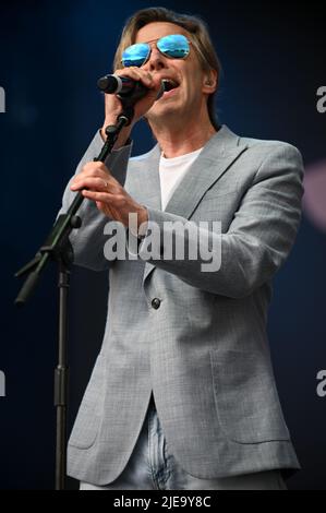 Clark Datchler lead singer of Johnny Hates Jazz performs at Lets Rock ...
