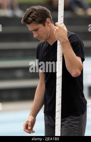 Belgian Thomas Van Der Plaetsen pictured in action during the Belgian ...
