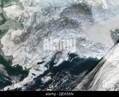 Cook Inlet Satellite Stock Photo - Alamy