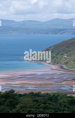 Applecross Bay, photographed from the Bealach Na Ba pass through the ...
