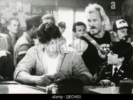 DAVID MENDENHALL, SYLVESTER STALLONE, OVER THE TOP, 1987 Stock Photo ...
