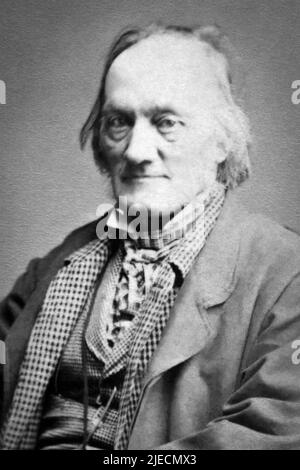 Richard Owen. Portrait of the British palaeontologist Sir Richard Owen ...