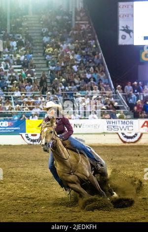Michelle Darling Reno Rodeo WPRA Barrel Racing champ. (Photo by Ty ...