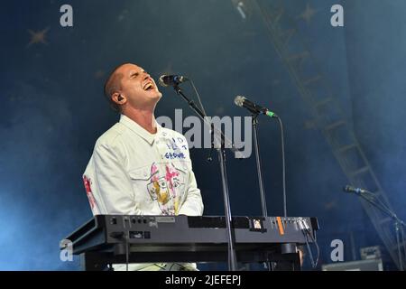 Victor Solf performs during the Solidays festival, organized by ...
