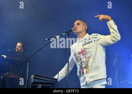 Victor Solf performs during the Solidays festival, organized by ...