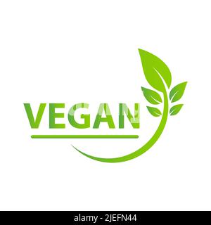 vegan icon bio ecology organic,logos label tag green leaf Stock Vector ...