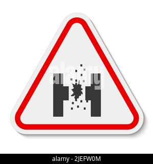 Danger Of Molten Metal Symbol Sign Isolate On White Background,Vector ...