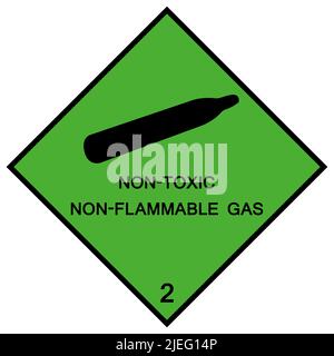 Non-Flammable Gas Symbol Sign Isolate On White Background,Vector ...
