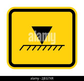 Limit Overhead Height Symbol Sign Isolate On White Background,Vector ...