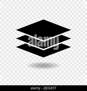 square blend outline. vector illustration. white background Stock ...