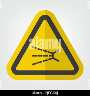 Splashing Hazard Symbol Sign Isolate On White Background,Vector ...