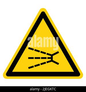 Splashing Hazard Symbol Sign Isolate On White Background,Vector ...