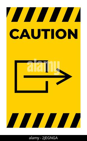 Output Exit Non-Electrical Symbol Sign, Vector Illustration, Isolate On ...