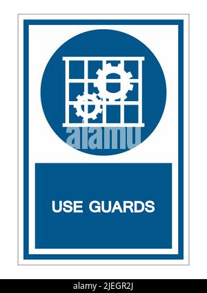 Use Guards Protection Symbol Sign Isolate on White Background,Vector ...