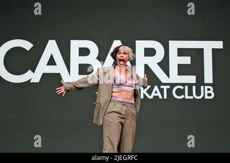 Emily Benjamin plays the role of Sally Bowles in the musical Cabaret ...