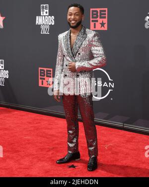 Jacob Latimore arrives at the BET Awards at the Nokia Theatre on Sunday ...
