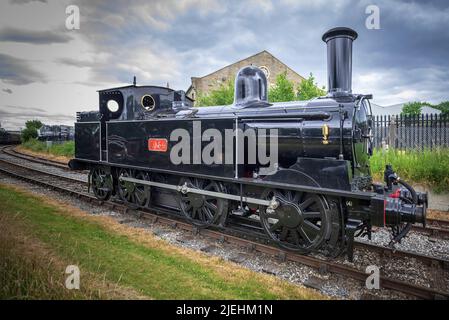 Number 1054, an LNWR Coal Tank engine (left) and the Lancashire and ...