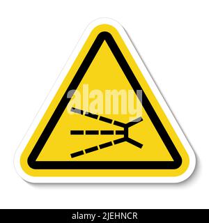 Splashing Hazard Symbol Sign Isolate On White Background,Vector ...