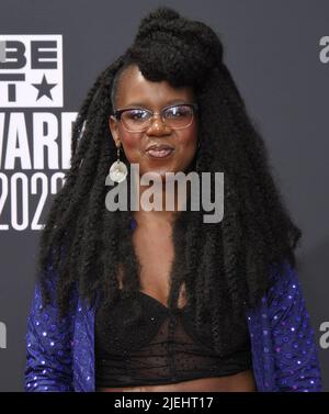 Sitawa Wafula arrives at the BET Awards on Sunday, June 26, 2022, at ...
