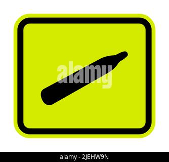 Danger Pressure Gas Symbol Sign Isolate On White Background,Vector ...