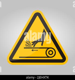 Hand Abrasion Belt Drive Symbol Sign Isolate on White Background,Vector ...