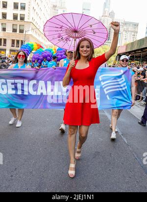New York State Assembly woman Jenifer Rajkumar during The 2022 New York ...