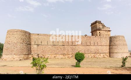 Outside View of Chanderi Fort Palace from the Fortress, Chanderi ...