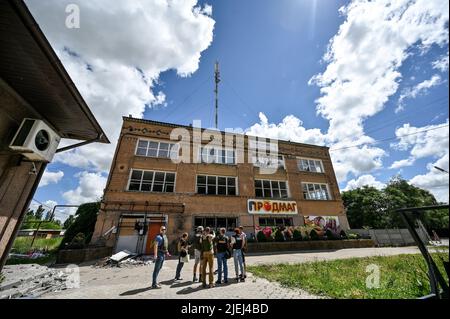 ORIKHIV, UKRAINE - JUNE 24, 2022 - Orikhiv city head Anatolii ...