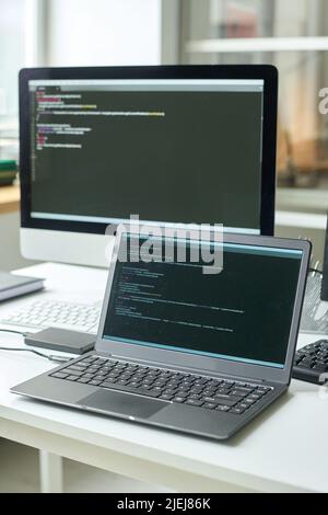 Close up of HTML codes on LED screen Stock Photo - Alamy